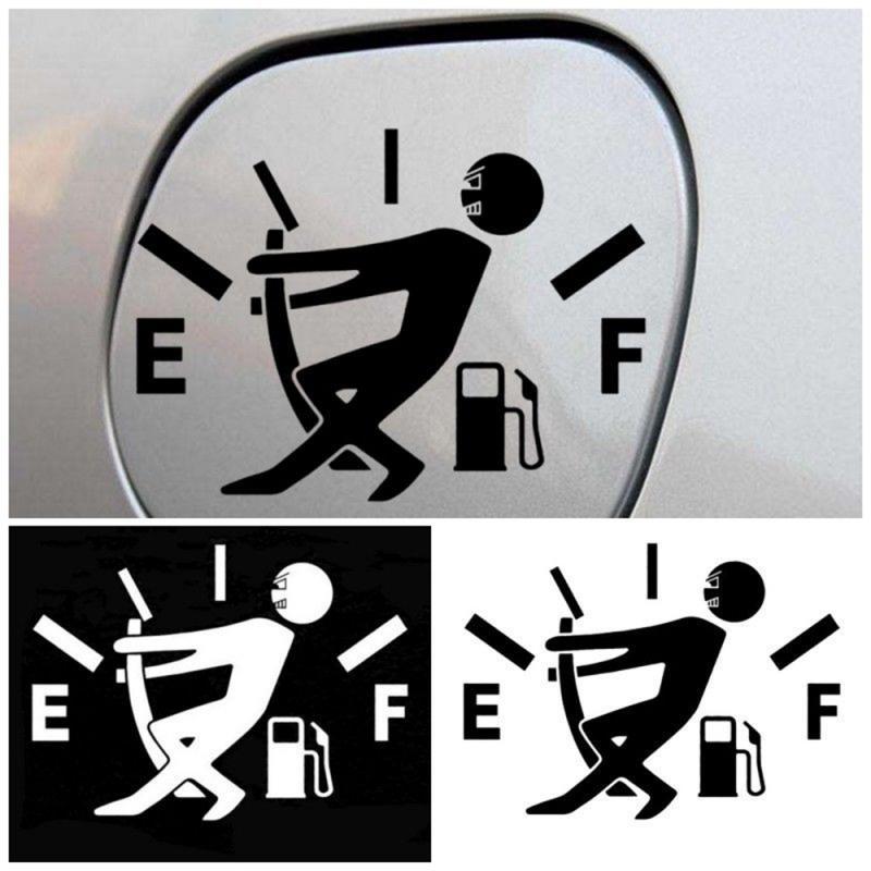 Funny Car Sticker Pull Fuel Tank Pointer Ef Fuel Tank Car Sticker Fuel ...